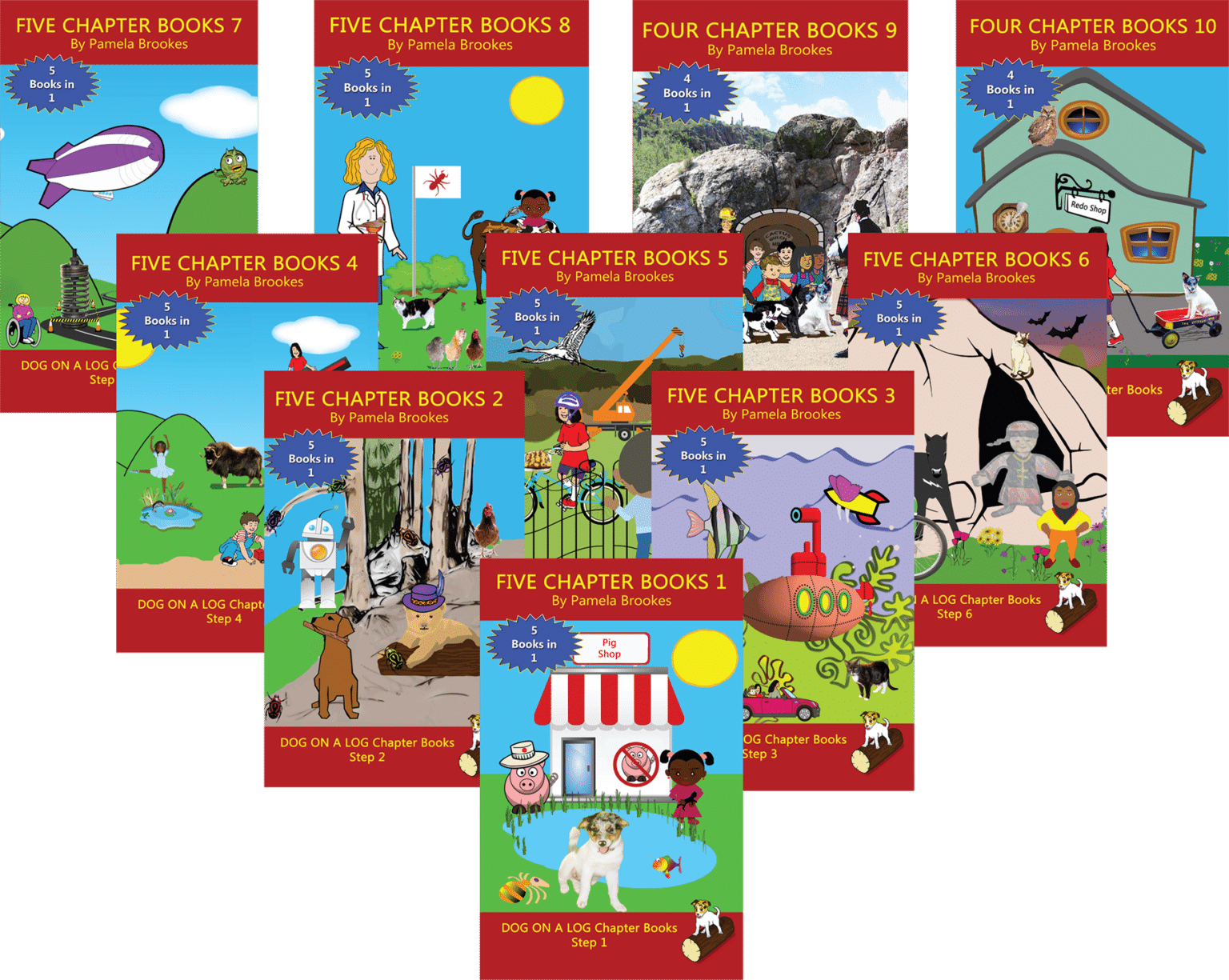 DOG ON A LOG Sample Books plus Preview Links